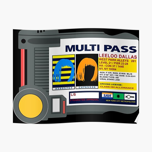 "Multipass" Poster for Sale by muskitt | Redbubble