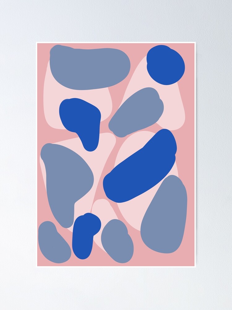 "Blue and pink " Poster for Sale by tenkenryujin | Redbubble