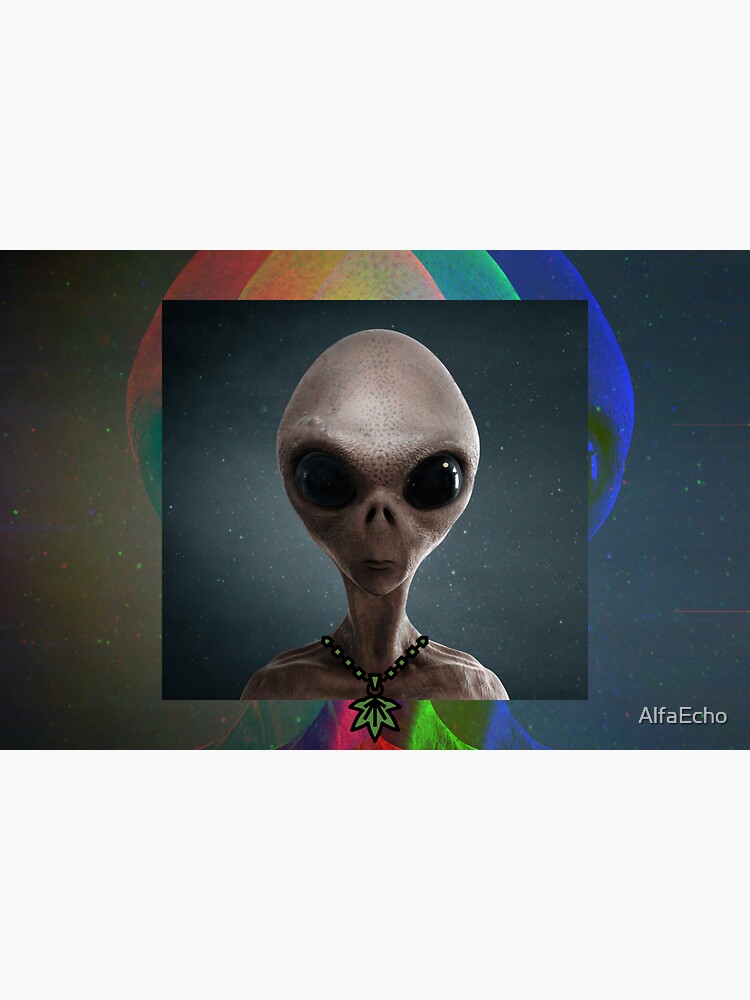 Pegatina «Alien Stoner | Stoner espiritual | Stoner inteligente y ...