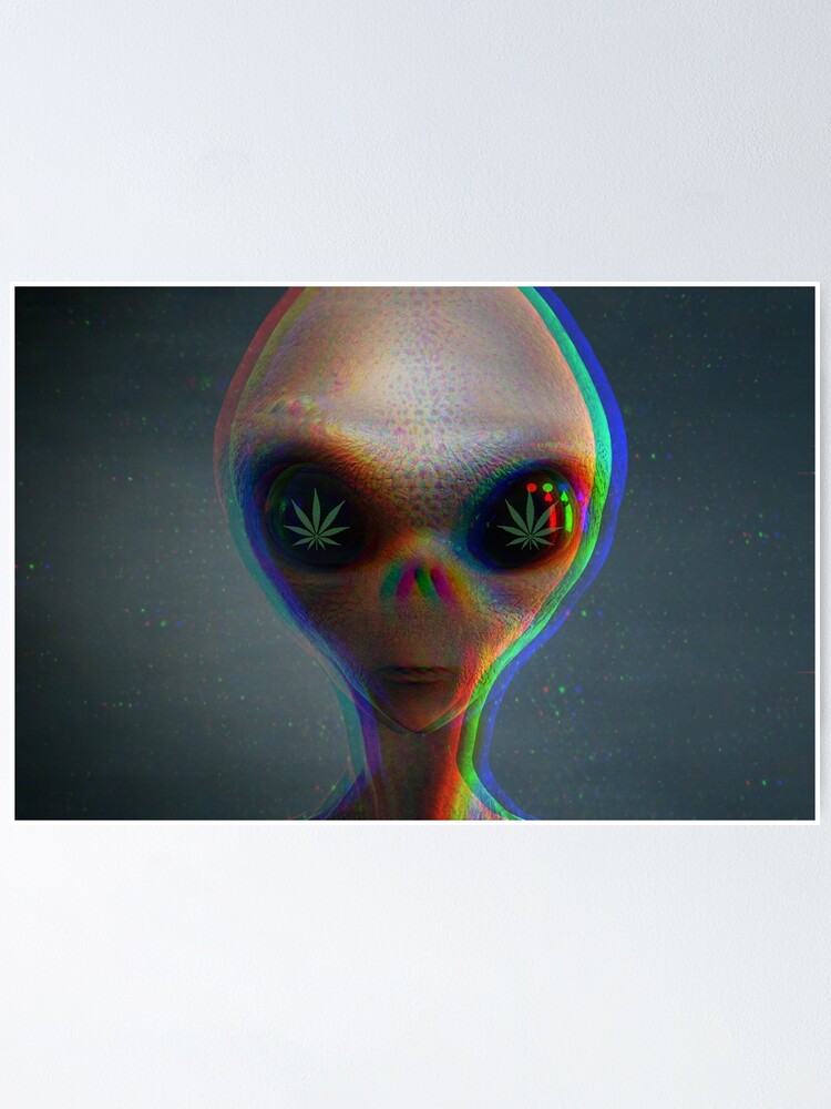 Póster «Alien Stoner | Stoner espiritual | Stoner inteligente y exitoso ...