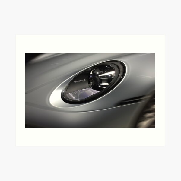 "Porsche 911 Led Matrix System Auto Design headlights" Art Print for ...