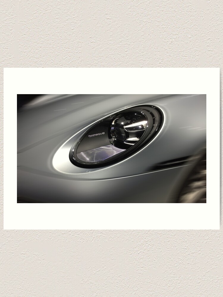 "Porsche 911 Led Matrix System Auto Design headlights" Art Print for ...