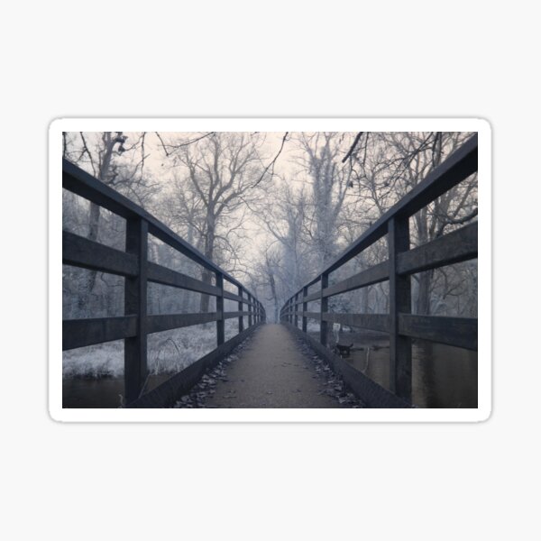 "Bridge into the Murkiness (Infrared)" Sticker for Sale by GoonooFish ...