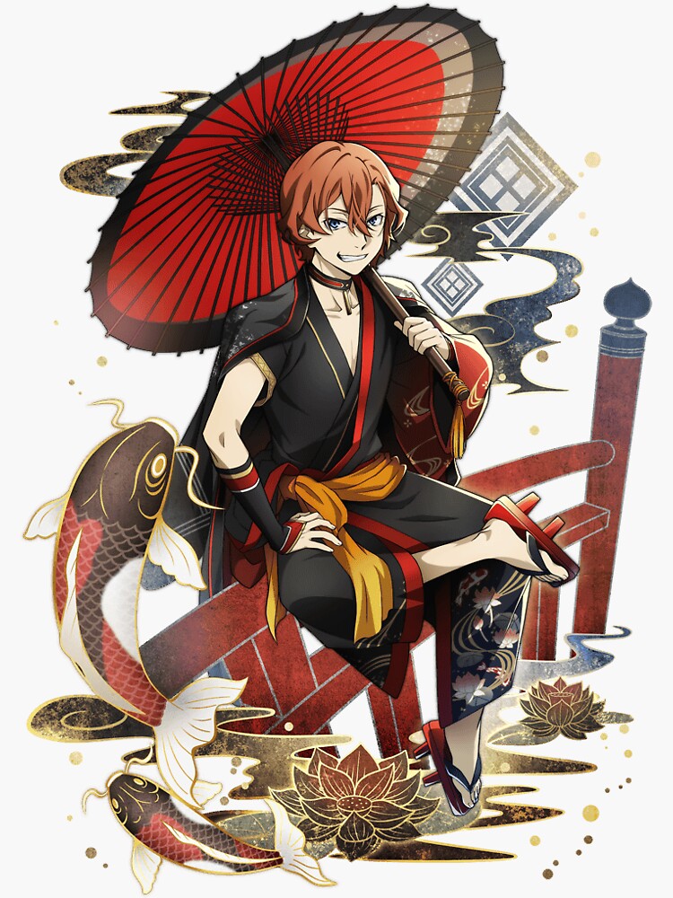 "Chuuya" Sticker for Sale by Katsura202 | Redbubble