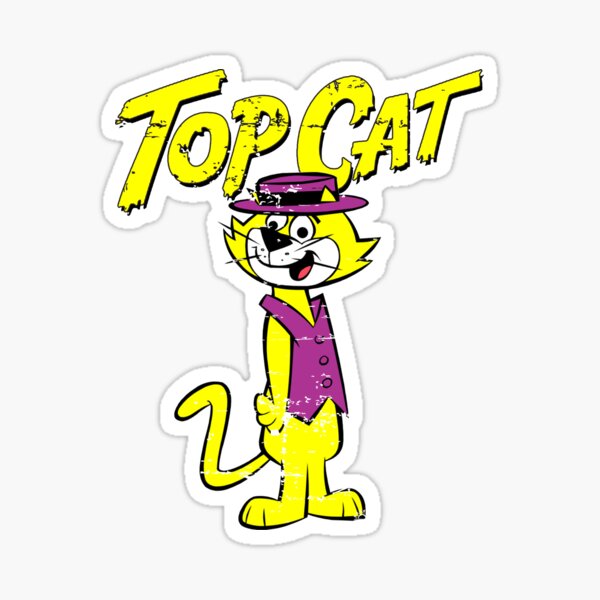 "Top Cat" Sticker for Sale by jungturx | Redbubble