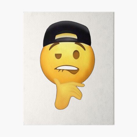 Lámina rígida «Swag Jutsu, Emoji morderse los labios, Fuckboy Emoji meme» de dkhissi-dk | Redbubble