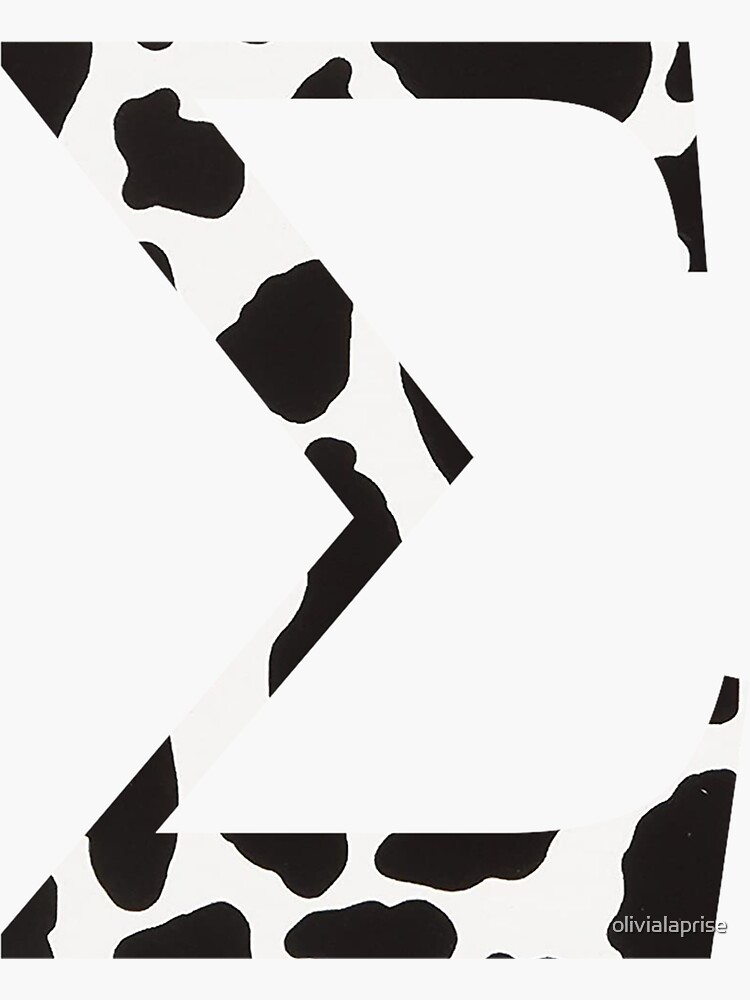 "Sigma Cow Print" Sticker by olivialaprise | Redbubble