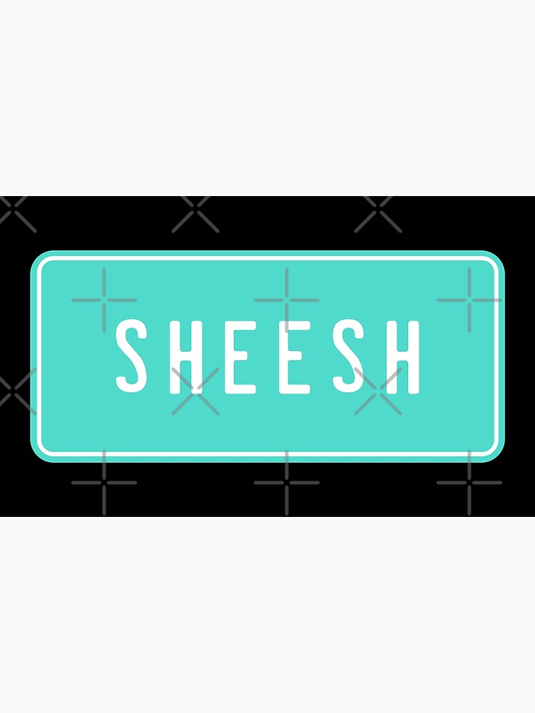 "Sheesh TikTok Car Plate Meme" Photographic Print by Necrodude3 | Redbubble