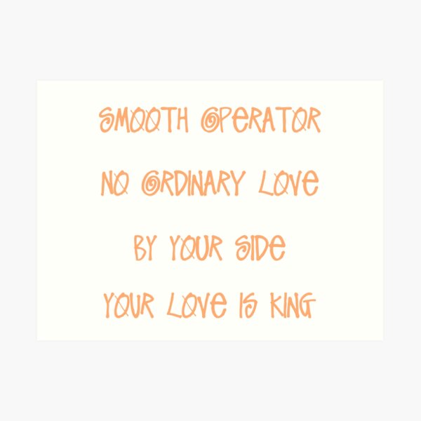 "Smooth Operator Sticker pack - Sade sticker" Art Print by ink-kitchen ...