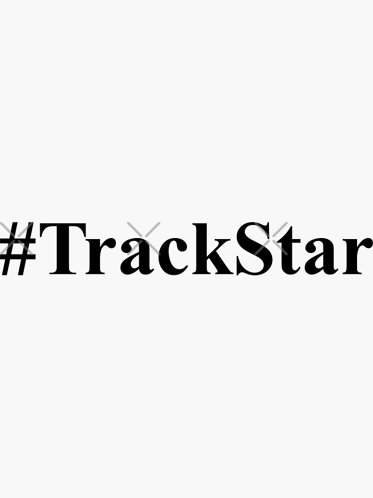 "Track Star " Sticker by jessicaleah15 | Redbubble