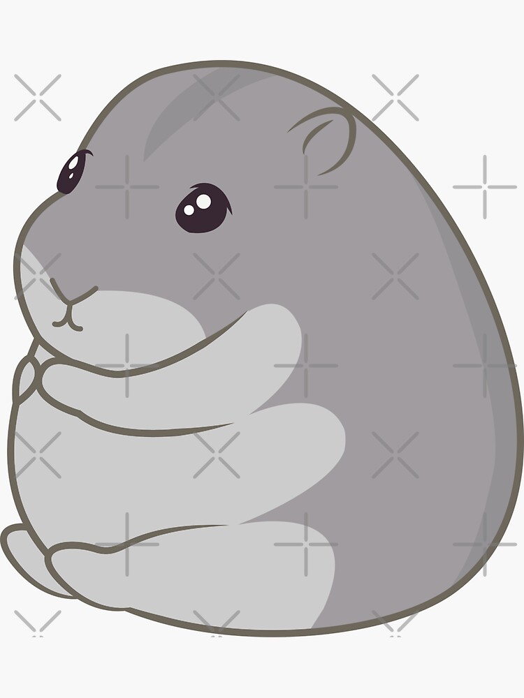 "Sad hamster" Sticker by Atsuwu | Redbubble