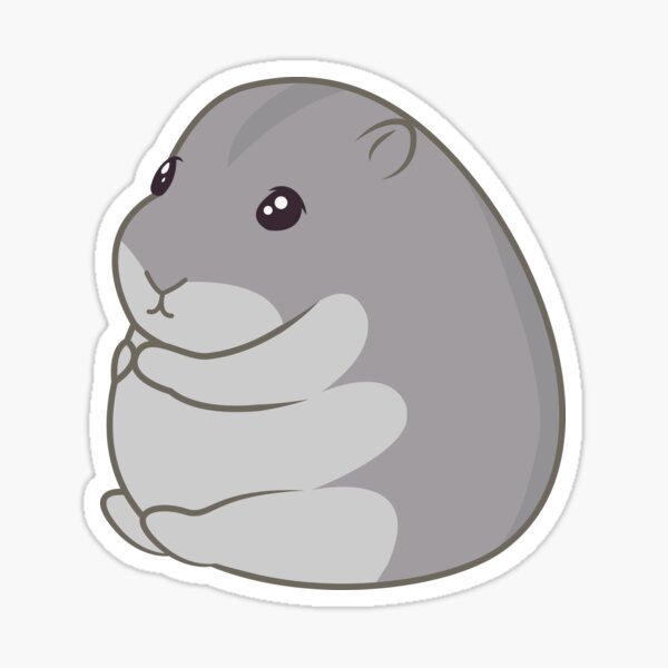 "Sad hamster" Sticker by Atsuwu | Redbubble