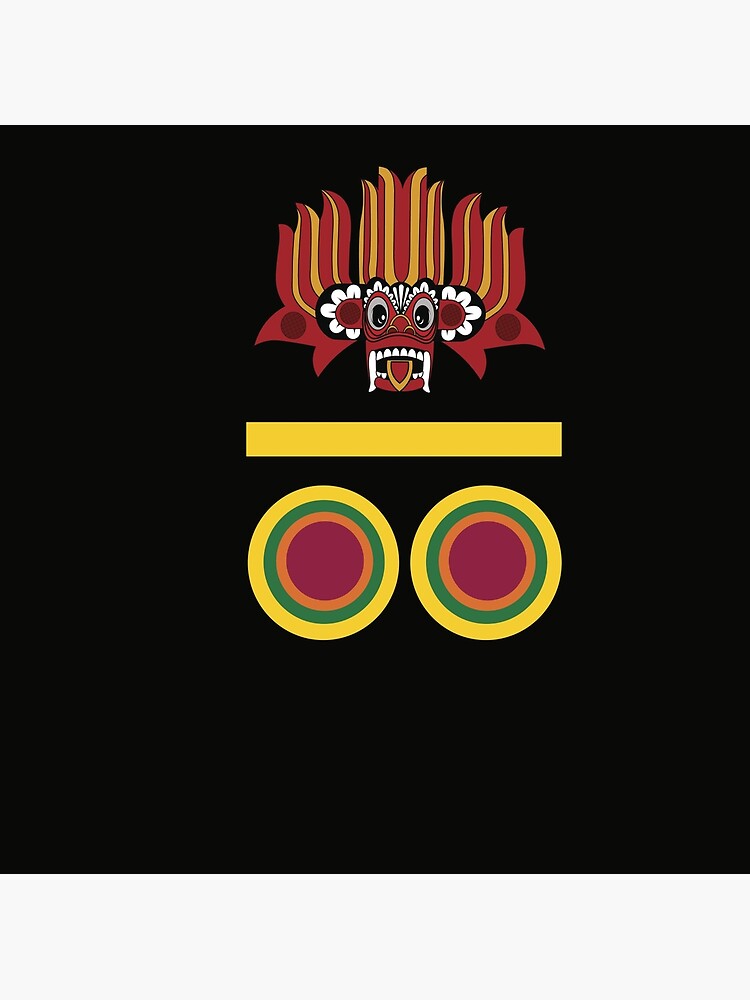 "Sri Lanka Traditional Gara Yaka Mask" Poster by PasinduJaya | Redbubble
