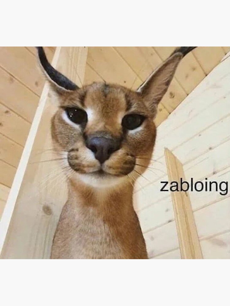 "Zabloing Floppa" Sticker for Sale by only1bigboy | Redbubble