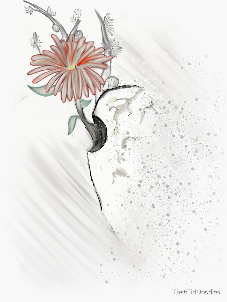 "Persistence" Sticker by ThatGirlDoodles | Redbubble