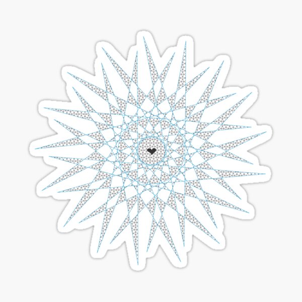 "Star Flake Love (White)" Sticker for Sale by CharlieArt6 | Redbubble