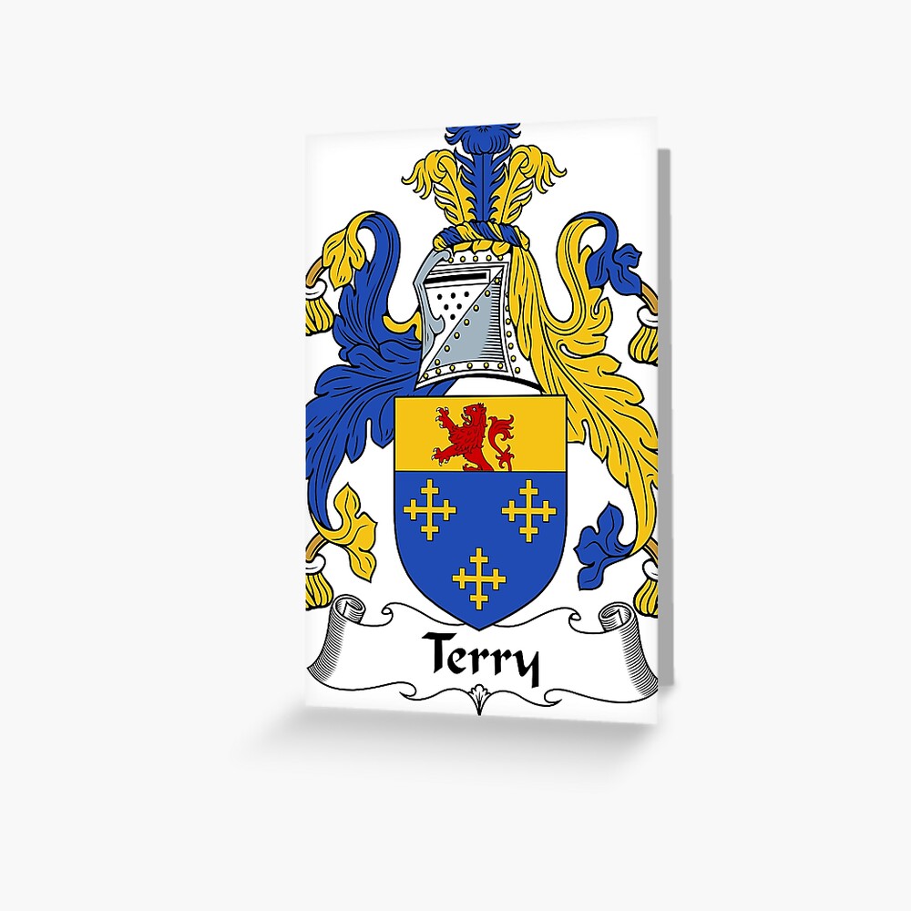 "Terry Coat of Arms / Terry Family Crest" Greeting Card for Sale by ...