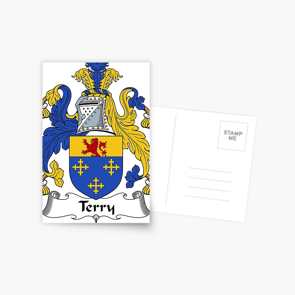 "Terry Coat of Arms / Terry Family Crest" Postcard for Sale by ...