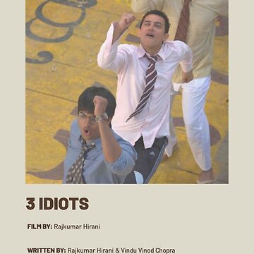 "3 Idiots - minimalist movie poster " Poster for Sale by Ilsa Nadeem ...