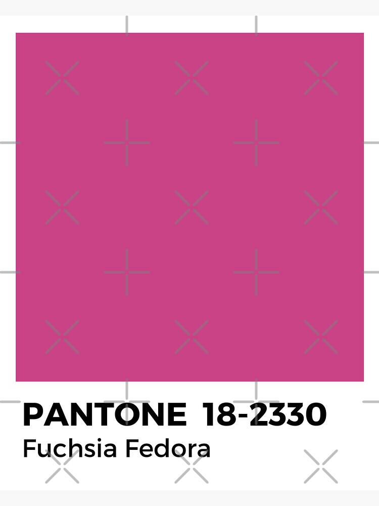 "PANTONE - Fuchsia Fedora" Sticker for Sale by fabibar | Redbubble