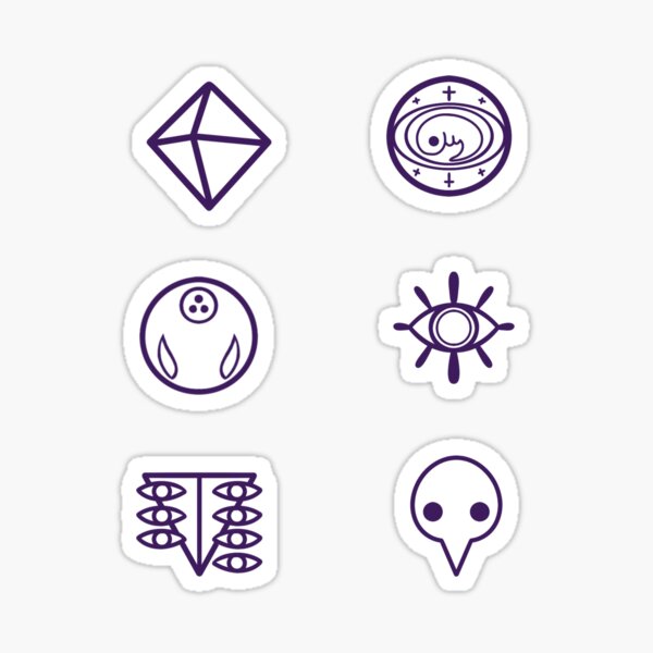 "evangelion nerv angels pattern asuka red" Sticker by Mkawaii | Redbubble