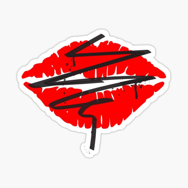 "No Kissing " Sticker for Sale by jayfowler9 | Redbubble