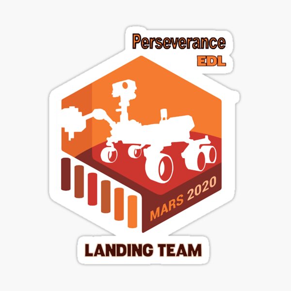 "Mars 2020 EDL Team Logo " Sticker by ambro97 | Redbubble