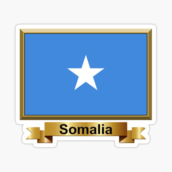 "Somalia Flag Gifts, Masks, Stickers & Products (N)" Sticker for Sale ...