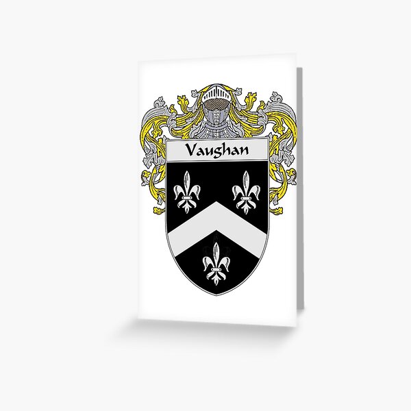 "Vaughan Coat of Arms / Vaughan Family Crest" Greeting Card for Sale by ...