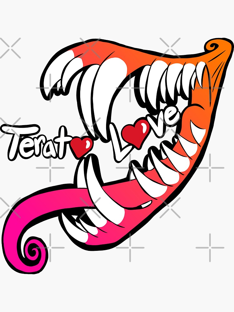 "Terato Love" Sticker for Sale by AngryKoalaAK | Redbubble