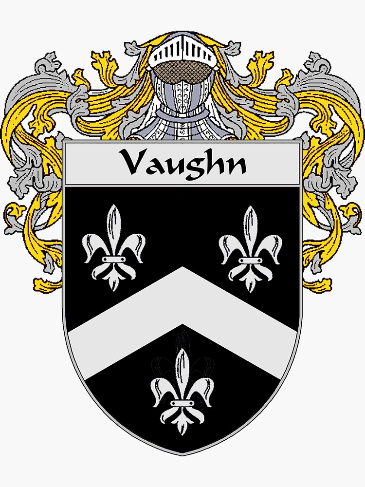 "Vaughn Coat of Arms / Vaughn Family Crest" Sticker for Sale by ...