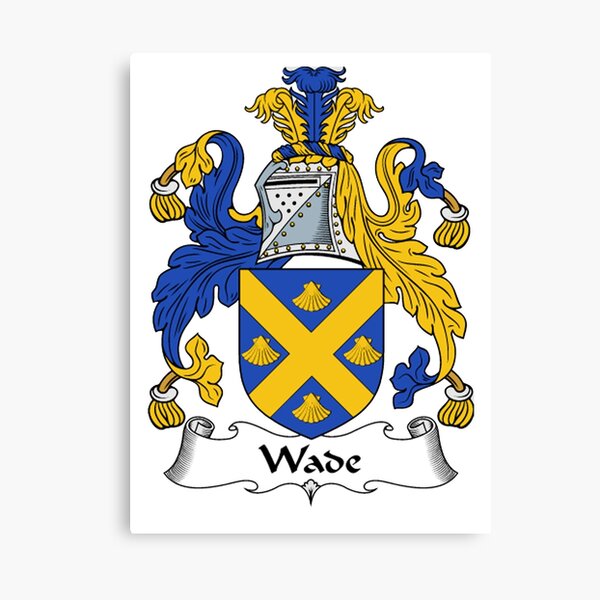 "Wade Coat of Arms / Wade Family Crest" Canvas Print for Sale by ...