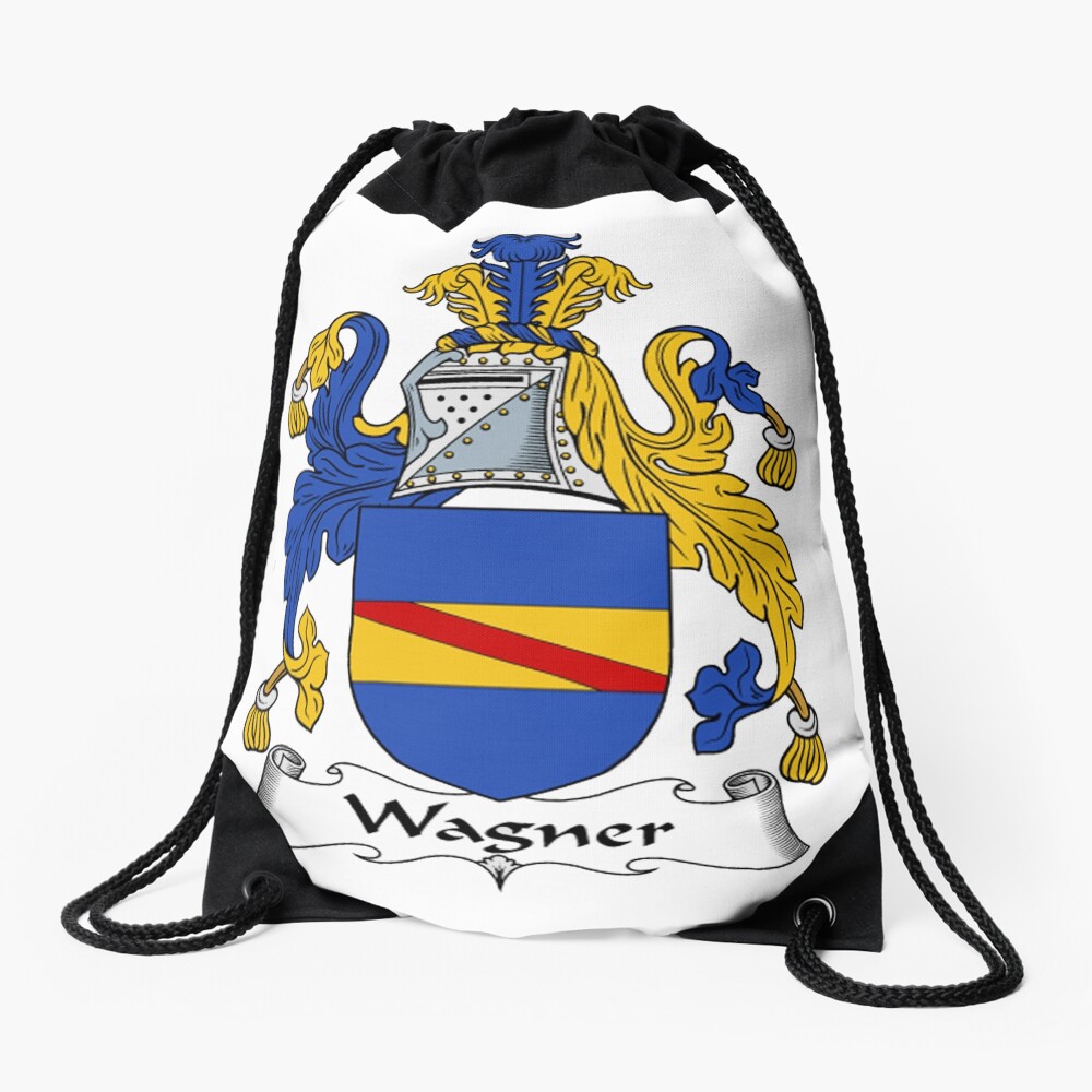 "Wagner Coat of Arms / Wagner Family Crest" Drawstring Bag for Sale by ...