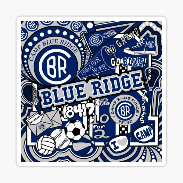 "Blue Ridge" Sticker for Sale by alibeyda | Redbubble