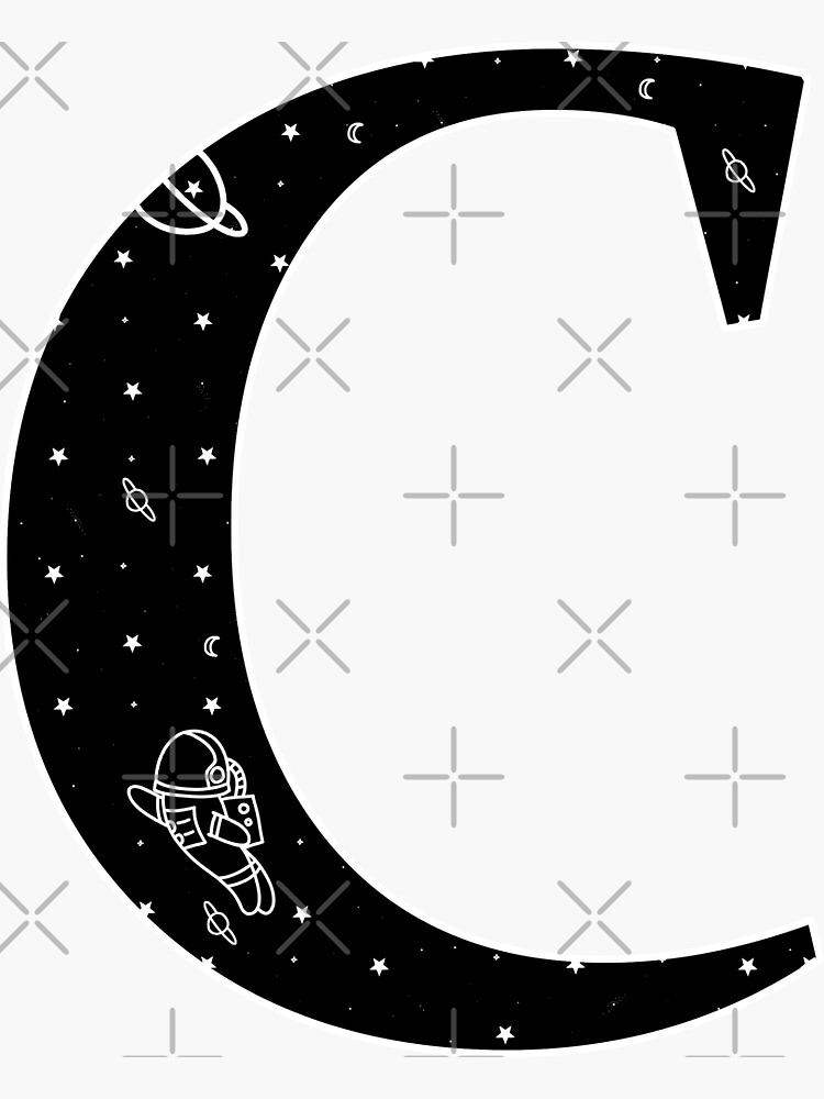 "Letter C space galaxy" Sticker for Sale by galax-C | Redbubble