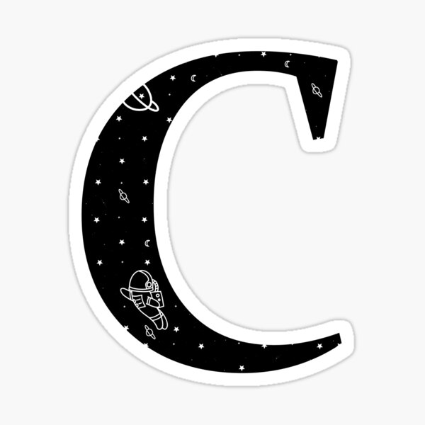 "Letter C space galaxy" Sticker for Sale by galax-C | Redbubble