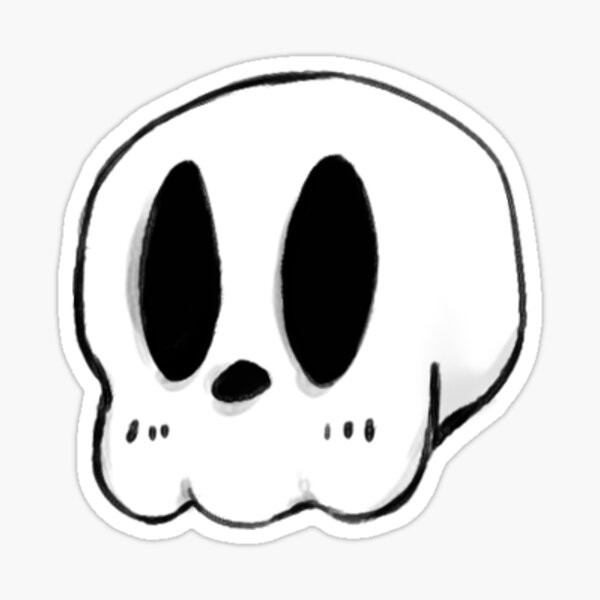 "Chibi Skull" Sticker by ShikigamiStudio | Redbubble