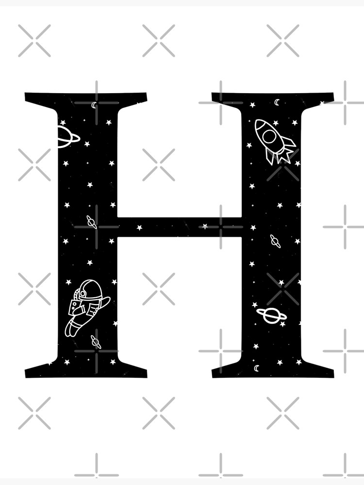"Letter H space galaxy" Poster for Sale by galax-C | Redbubble