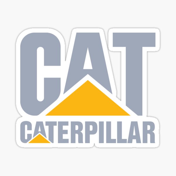 "CAT-CATERPILLAR LOGO" Sticker for Sale by niaqrama | Redbubble