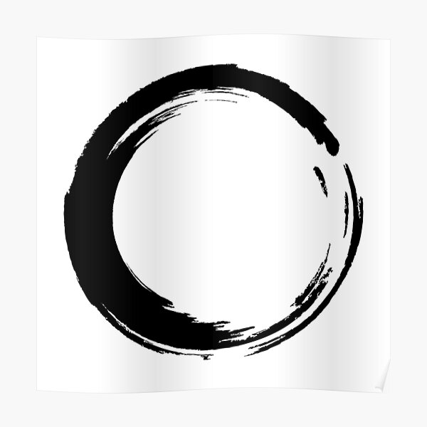 Póster «Círculo Zen Enso, círculo japonés» de Tanysl | Redbubble