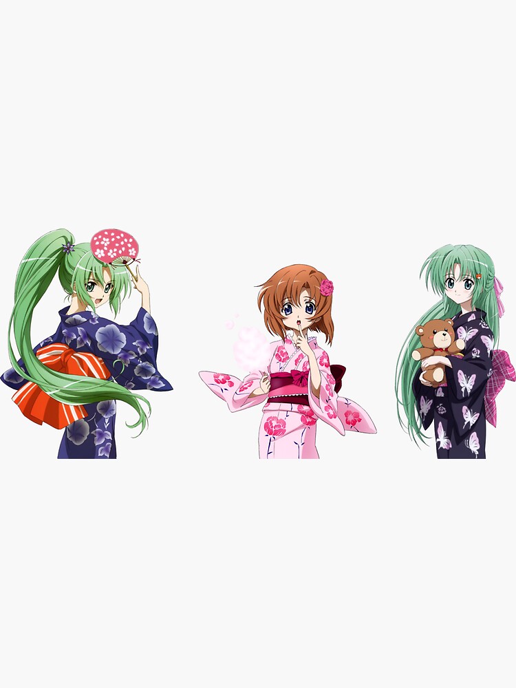Pegatina «Paquete de pegatinas yukata de Mion, Rena y Shion» de ...