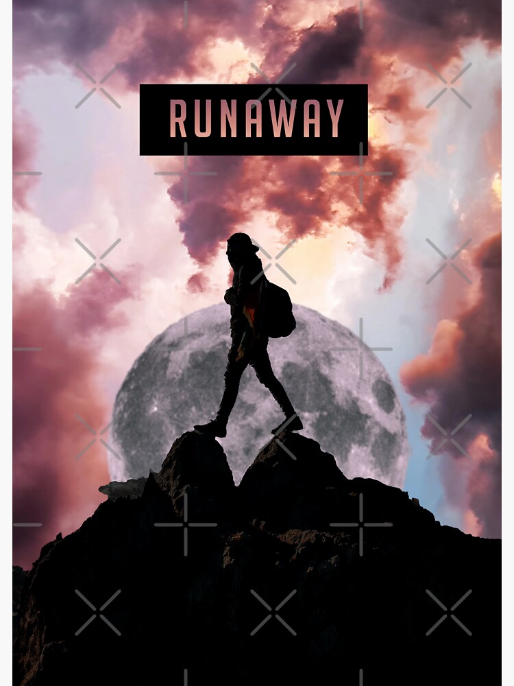 "Runaway " Sticker for Sale by patternarium | Redbubble