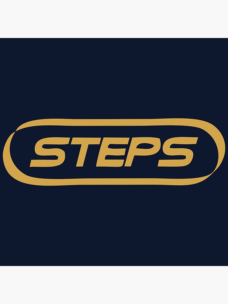 "Steps Gold Logo" Art Print for Sale by bahlisukhan | Redbubble