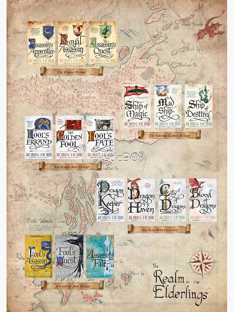 "Welcome to the Realm of the Elderlings" Sticker for Sale by ...