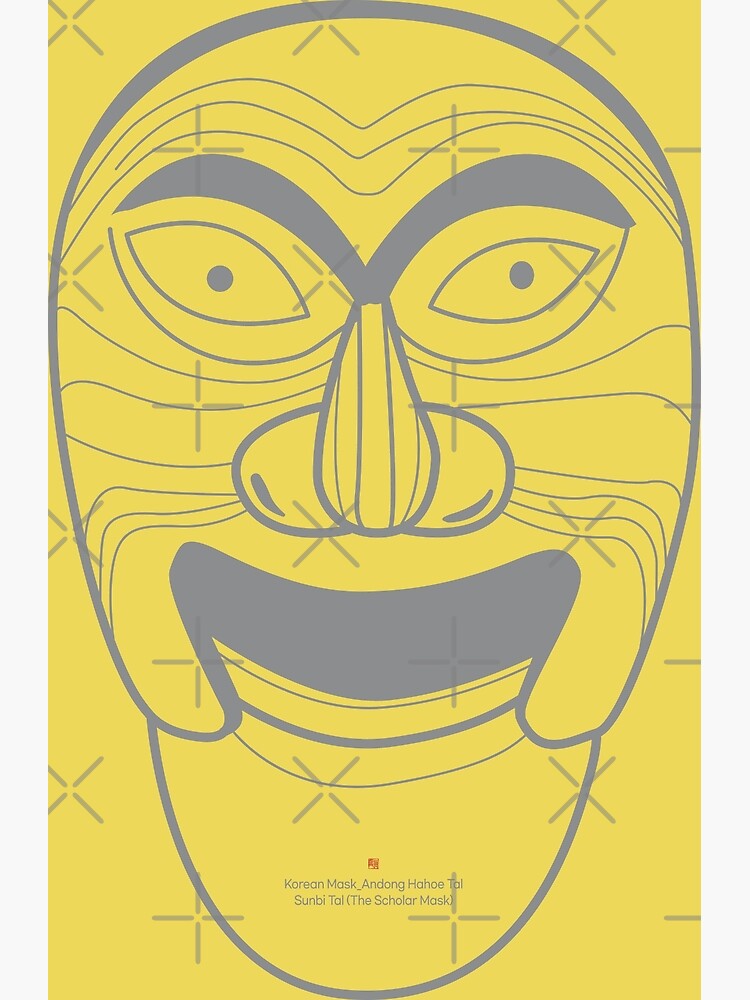 "Hahoe Tal_Seonbi_SI" Poster for Sale by HangeulStore | Redbubble