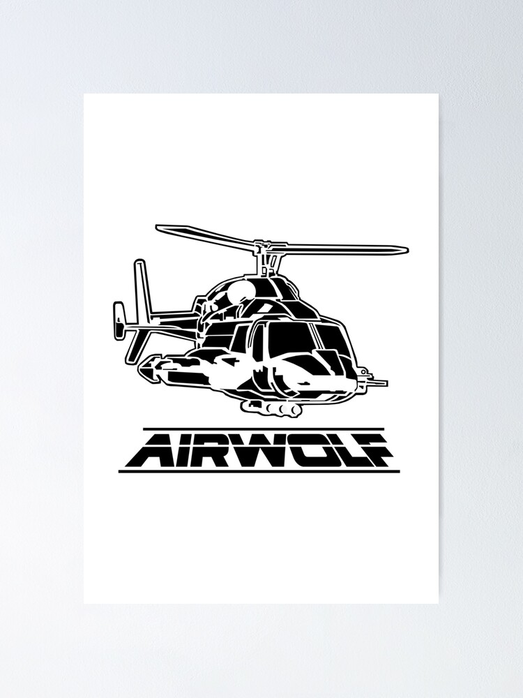 "Airwolf" Poster for Sale by Ravensclaw3 | Redbubble