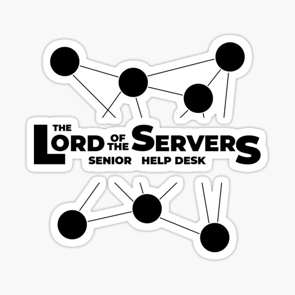 "The Lord of the Servers" Sticker for Sale by opooqodesign | Redbubble