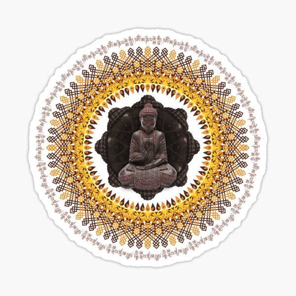 "Buddhist Meditation" Sticker for Sale by SoulStructures | Redbubble