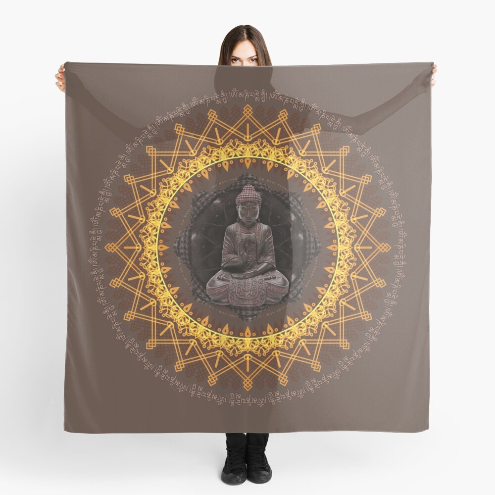 "Buddhist Meditation" Scarf for Sale by SoulStructures | Redbubble