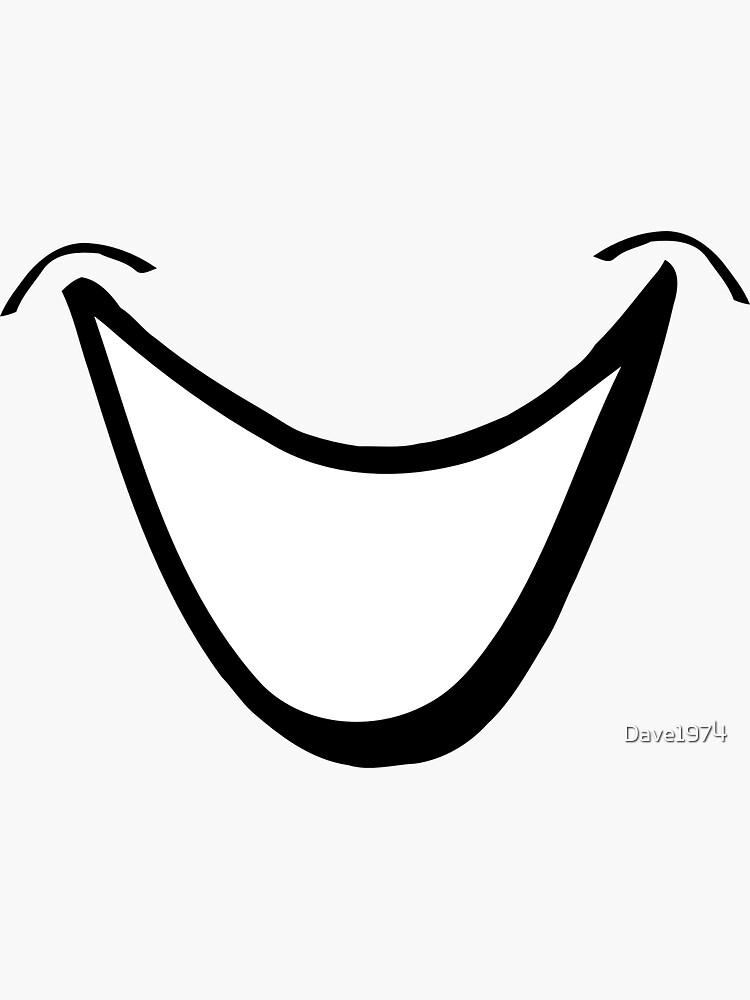 "Smiling mouth" Sticker for Sale by Dave1974 | Redbubble
